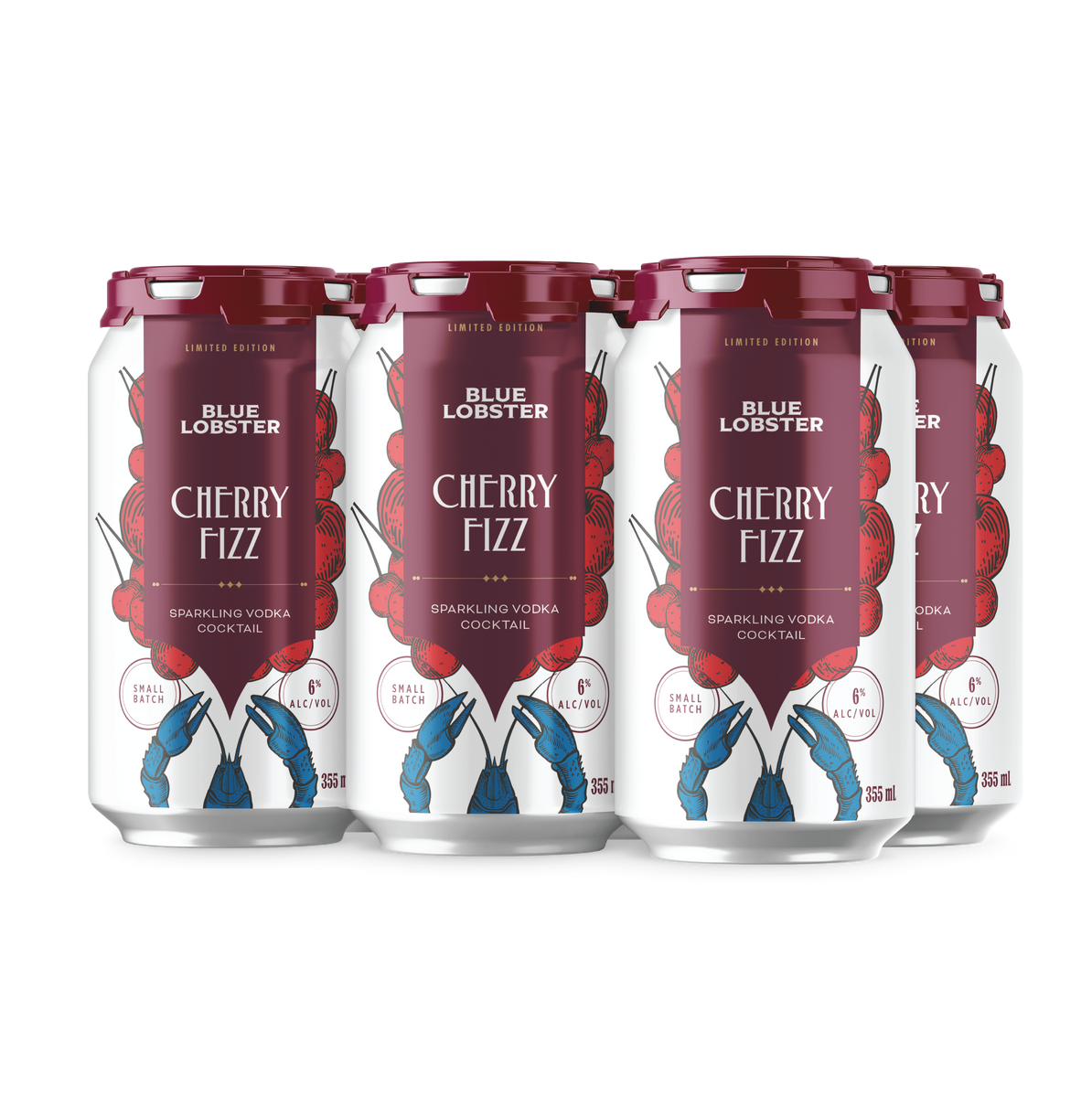 Blue Lobster Cherry Fizz Sparkling Cocktail 6-Pack – Nova Scotia Spirit Co.