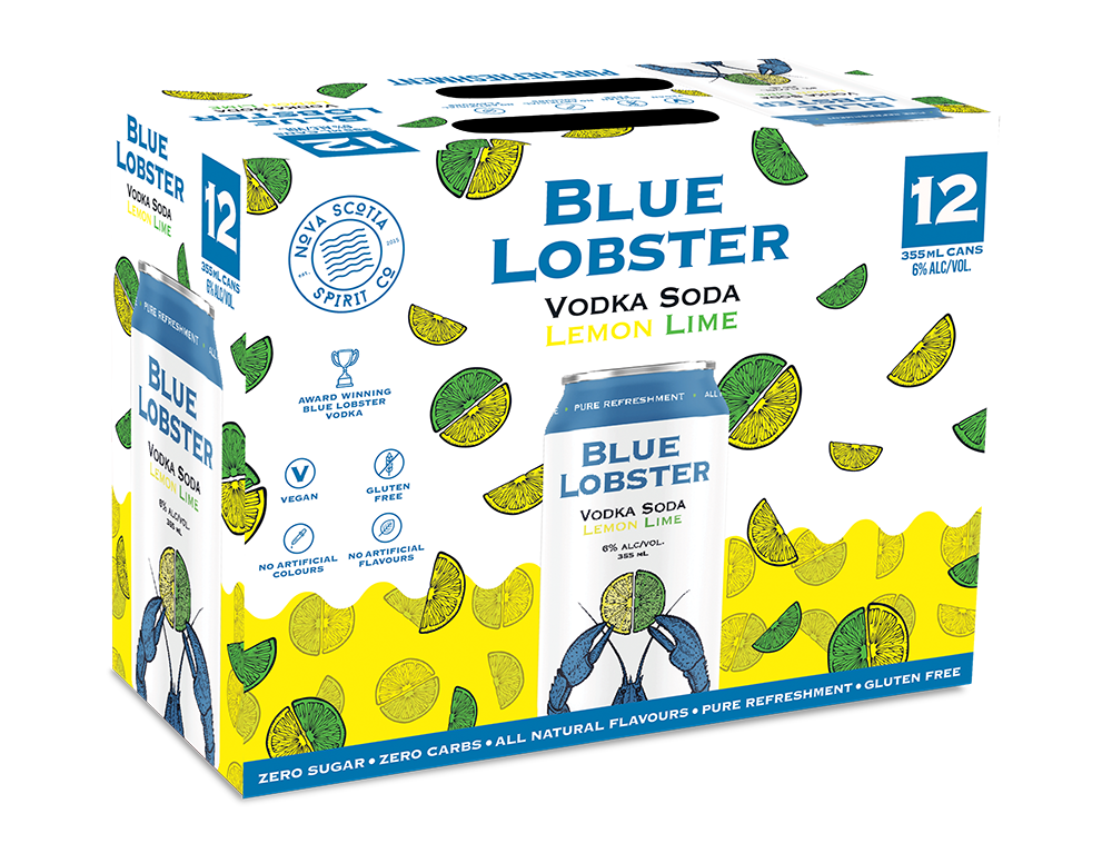 Blue Lobster Lemon Lime 12 x 355mL – Nova Scotia Spirit Co.