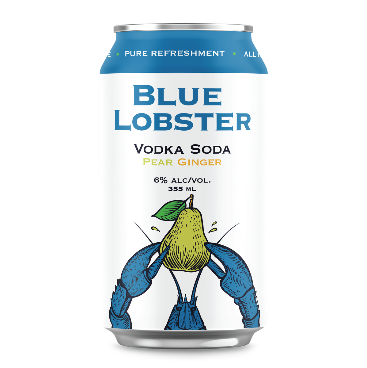 Blue Lobster Vodka Soda Pear Ginger – Nova Scotia Spirit Co.