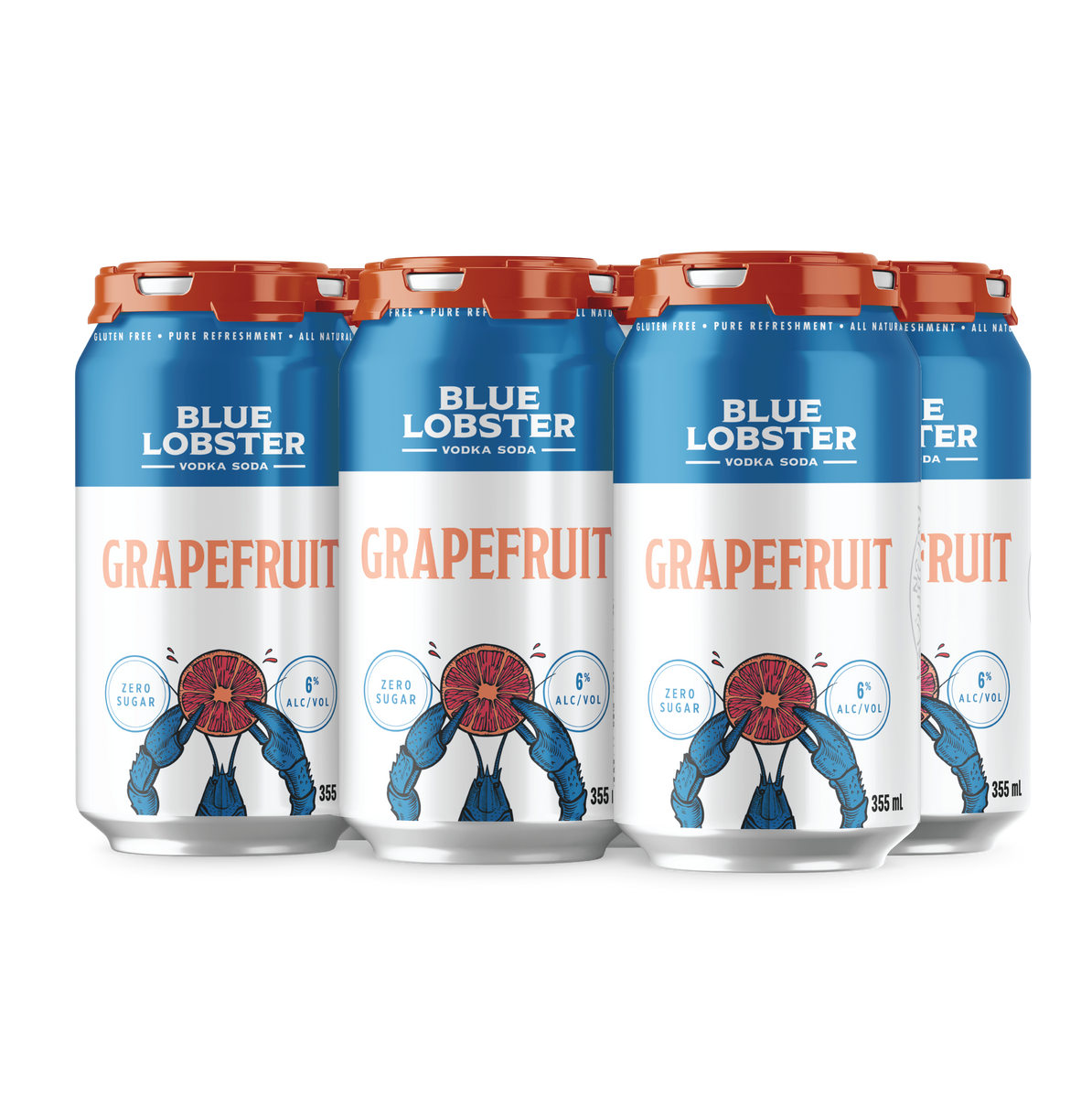 Blue Lobster Vodka Soda Grapefruit 6-Pack – Nova Scotia Spirit Co.