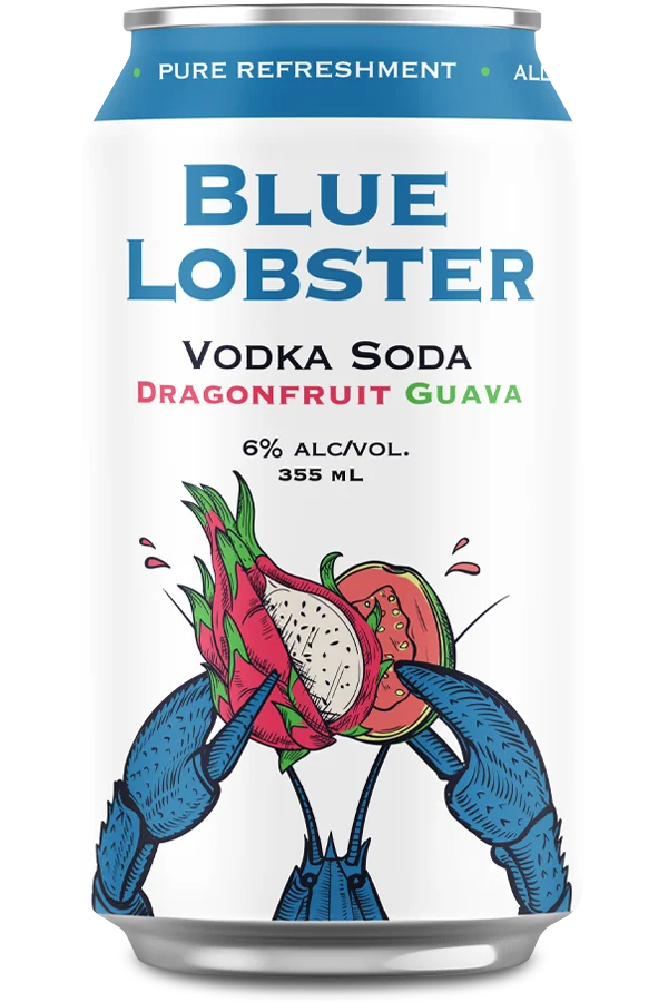 Blue Lobster Vodka Soda Dragon Fruit Guava – Nova Scotia Spirit Co.